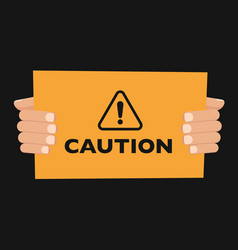 Caution concept important Royalty Free Vector Image