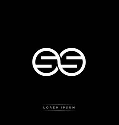 Ss logo monogram with triangle and hexagon modern Vector Image