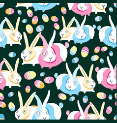 Funny spring seamless pattern with cute animals Vector Image
