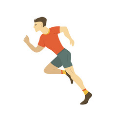 Running sprinter athlete Royalty Free Vector Image
