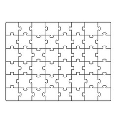 Jigsaw puzzle pieces infographic business Vector Image