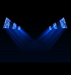 Blue stage lights background Royalty Free Vector Image