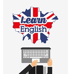 Learn english design Royalty Free Vector Image