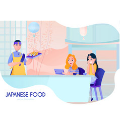 Chef boy cooking food cartoon Royalty Free Vector Image