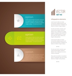 Three icons with text for infographic Royalty Free Vector