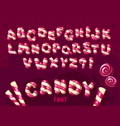 Candy cartoon font Royalty Free Vector Image - VectorStock