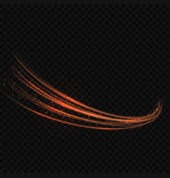 Circle golden light tracing effect Royalty Free Vector Image