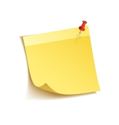 Yellow paper notes top view note sticker Vector Image