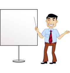 Presenter cartoon Royalty Free Vector Image - VectorStock
