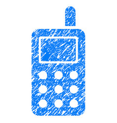 Cell phone grunge icon Royalty Free Vector Image