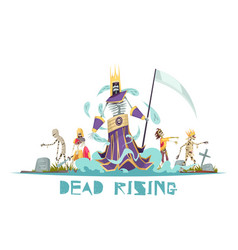 Dead day announcement poster Royalty Free Vector Image