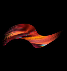 Colorful flow poster transparent brushstroke wave Vector Image