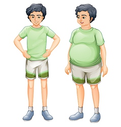 Same Boy Different Body Royalty Free Vector Image
