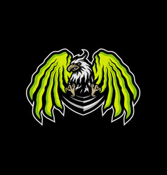 Eagle esports logo design team mascot Royalty Free Vector