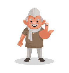 Politician cartoon character Royalty Free Vector Image