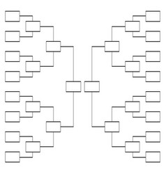 8 team tournament bracket championship template Vector Image