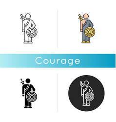 Courage concept icon Royalty Free Vector Image