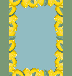 Lemon frame Royalty Free Vector Image - VectorStock