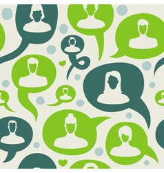 Seamless pattern with social media icons Vector Image