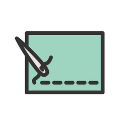 Stitching lines Royalty Free Vector Image - VectorStock