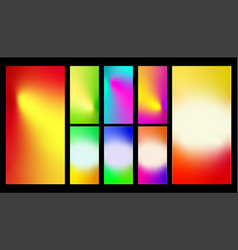 Set gradient background for mobile app design Vector Image
