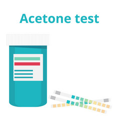 Acetone test Royalty Free Vector Image - VectorStock