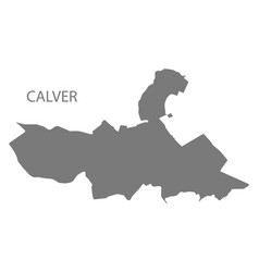 Modern map - amber valley district uk Royalty Free Vector