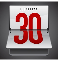 Dashboard countdown Royalty Free Vector Image - VectorStock