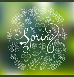 Floral frame Royalty Free Vector Image - VectorStock