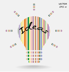 Creative light bulb idea sign Royalty Free Vector Image