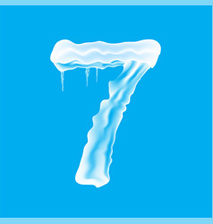 Number seven Royalty Free Vector Image - VectorStock