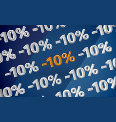10 off sale discount special price offer Vector Image