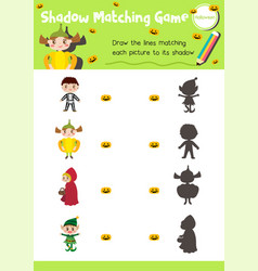Shadow matching game shape 1 Royalty Free Vector Image