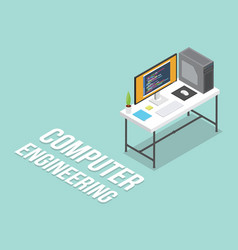 Computer programming coding testing debugging Vector Image