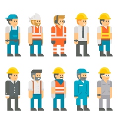 Construction worker with safety hat Royalty Free Vector