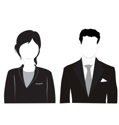 Business man silhouette Royalty Free Vector Image