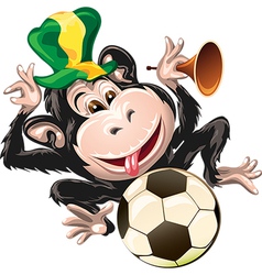Monkey fan Royalty Free Vector Image - VectorStock