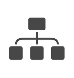 Organization flat icon Royalty Free Vector Image