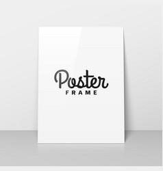 White photo frame Royalty Free Vector Image - VectorStock