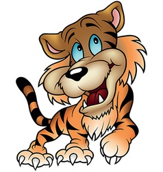 A wounded tiger Royalty Free Vector Image - VectorStock