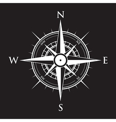 Black compass Royalty Free Vector Image - VectorStock