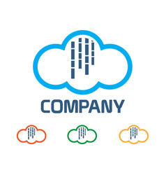 Rain cloud logo Royalty Free Vector Image - VectorStock