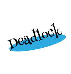 Deadlock rubber stamp Royalty Free Vector Image