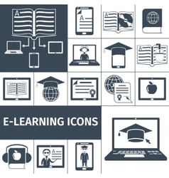Online education sticker set Royalty Free Vector Image
