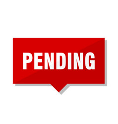 Pending red tag Royalty Free Vector Image - VectorStock