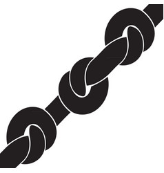 Rope knot Royalty Free Vector Image - VectorStock