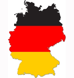 Germany map Royalty Free Vector Image - VectorStock