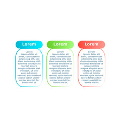 Modern infographic design template with 6 rounded Vector Image