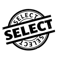 Select rubber stamp Royalty Free Vector Image - VectorStock