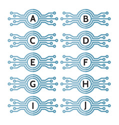 Educational cartoon alphabet letters for kids Vector Image